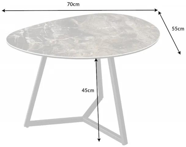 Taupe konferenční stolek Marvelous 70 cm