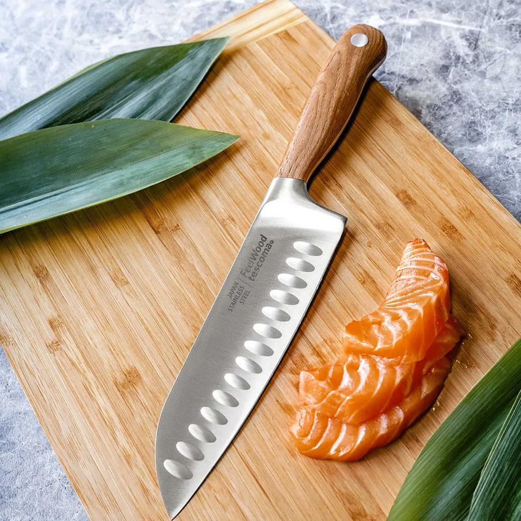 TESCOMA Nůž Santoku FEELWOOD 17 cm