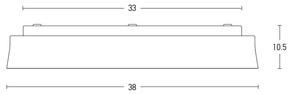 Zambelis 22128 stropní stmívatelné LED svítidlo černé, 20W, 3000K, 38cm