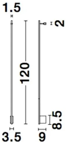 LED nástěnné svítidlo Gropius 120