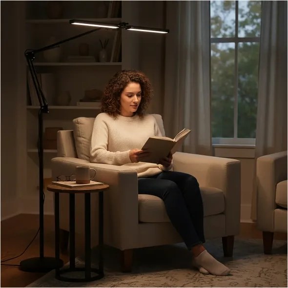 BRILAGI - LED Stm. flexibilní stojací lampa VARIO LED/14W/5V 157 cm černá