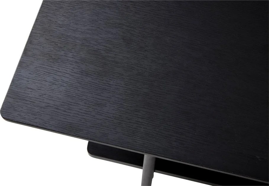 Černý konferenční stolek 55x110 cm Pensacola – Unique Furniture