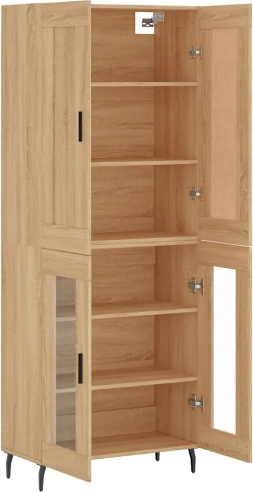 Skříň highboard dub sonoma 69,5 x 34 x 180 cm kompozitní dřevo 3199636
