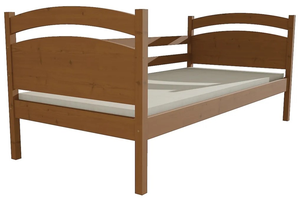 Dětská postel masiv 026 borovice masiv 90 x 190 cm dub