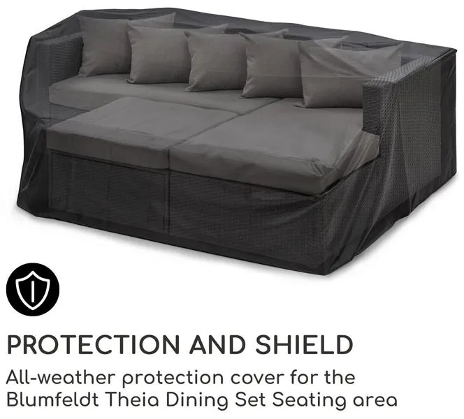 Theia Raincover, ochranný kryt, 100 % polyester, ochrana v každém počasí, černý