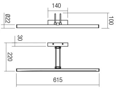 Redo 01-3470 - LED Obrazové svítidlo IKON LED/16,4W/230V 61,5 cm CRI 92 bílá