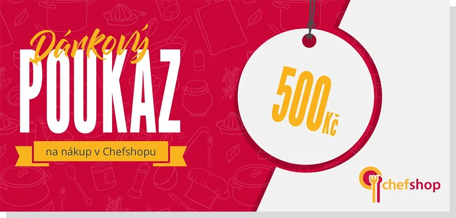 Chefparade Dárkový poukaz 500 kč na nákup v Chefshop.cz