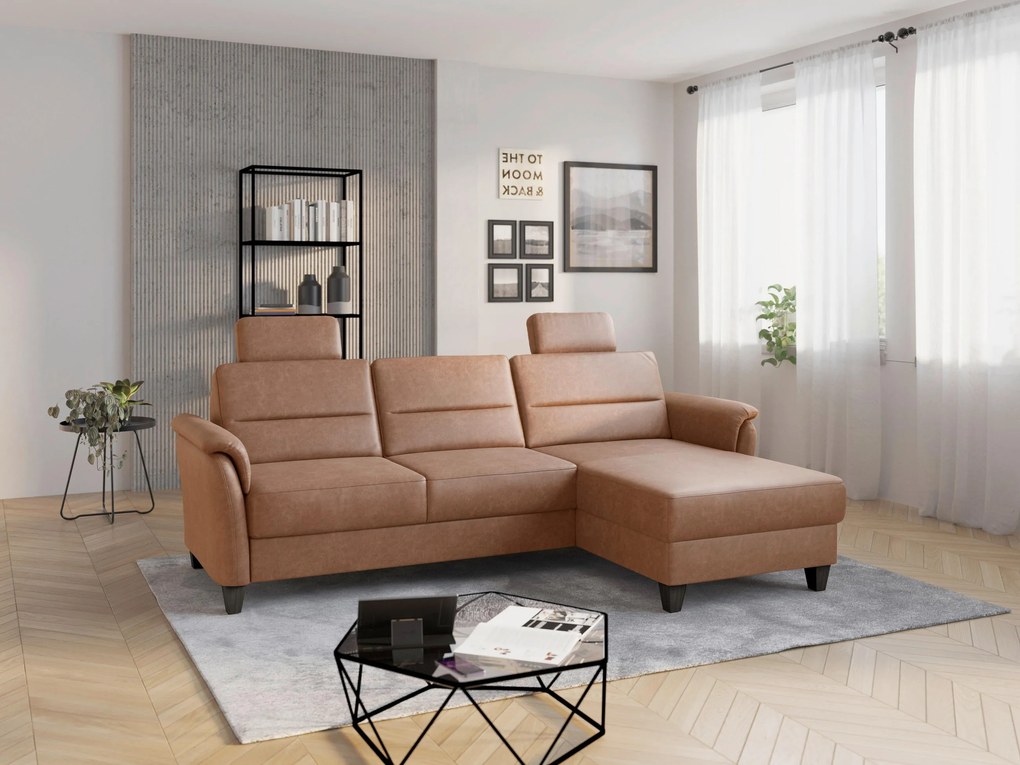 XXXLutz ROHOVÁ SEDAČKA, textil, koňaková Sit & More - Sedací soupravy - 000144019755