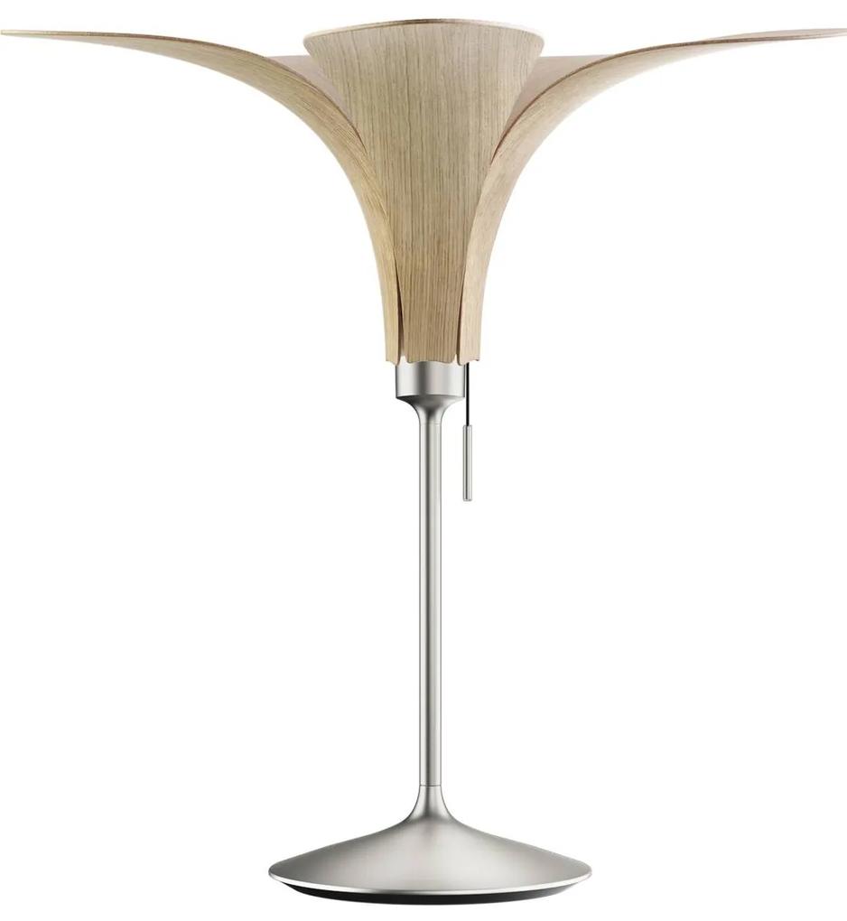 Stolní lampa UMAGE Jazz světlý dub, ocelová základna
