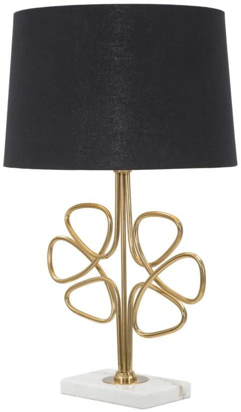 Stolní lampa Mauro Ferretti Descent, 39x65 cm, zlatá/černá
