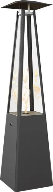 Plynový zářič Umbrella 12 kW Černý - manuální ovládání, terasový
