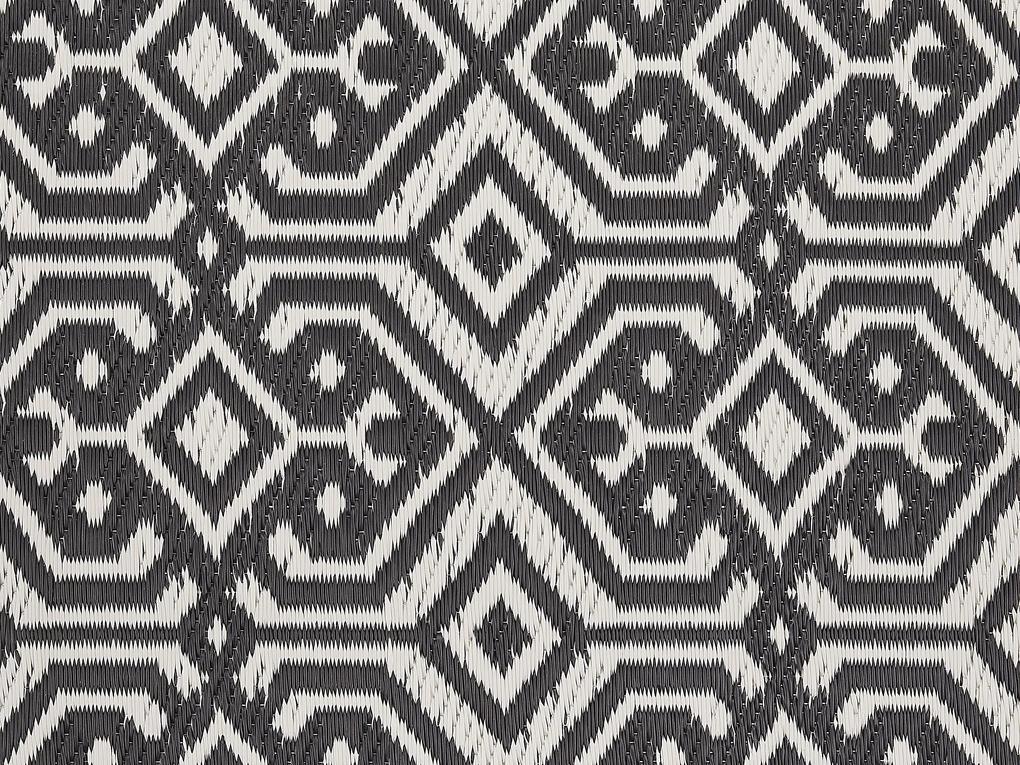 Venkovní koberec černý 120x180 cm BARMER Beliani