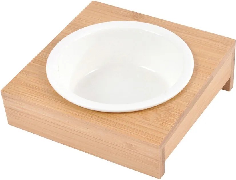 Bambusová miska s podstavcem pro psa ø 12 cm – Love Story