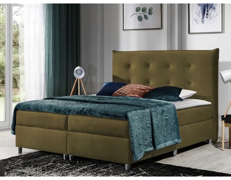 Kontinentální postel Tukya, Rozměr postele: 180 x 200 cm, Barva:: Zetta 304