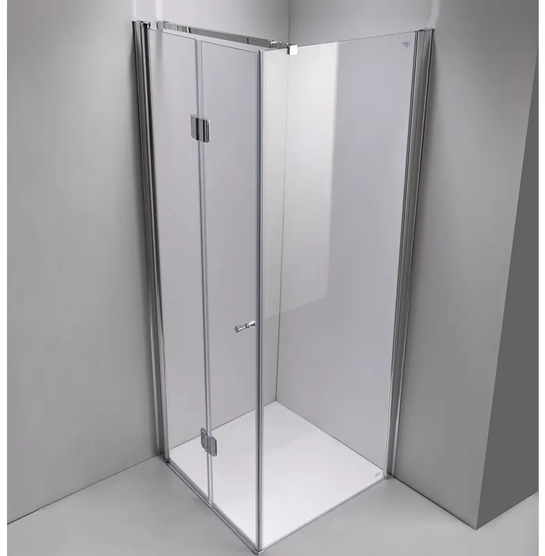 BPS-koupelny Čtvercový sprchový kout HYD-SK1180A 80x80 chrom/transparent - bez vaničky