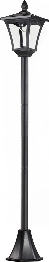 Outsunny Solární zahradní lucerna Lantern Path Light s LED 40 lumenů černá 18 x 18 x 160cm | Aosom