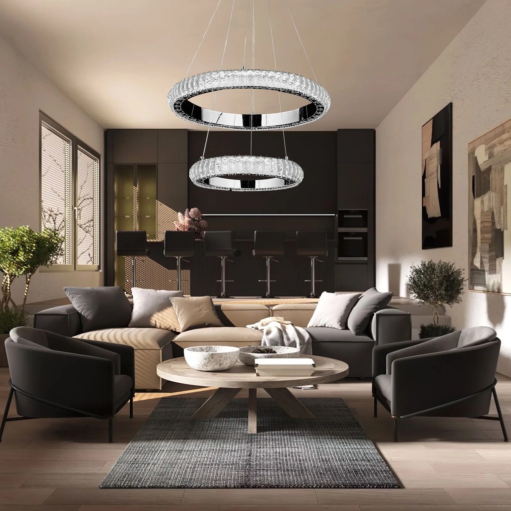 Toolight Závěsné LED osvětlení Urban B3 G044-2CP Chrom