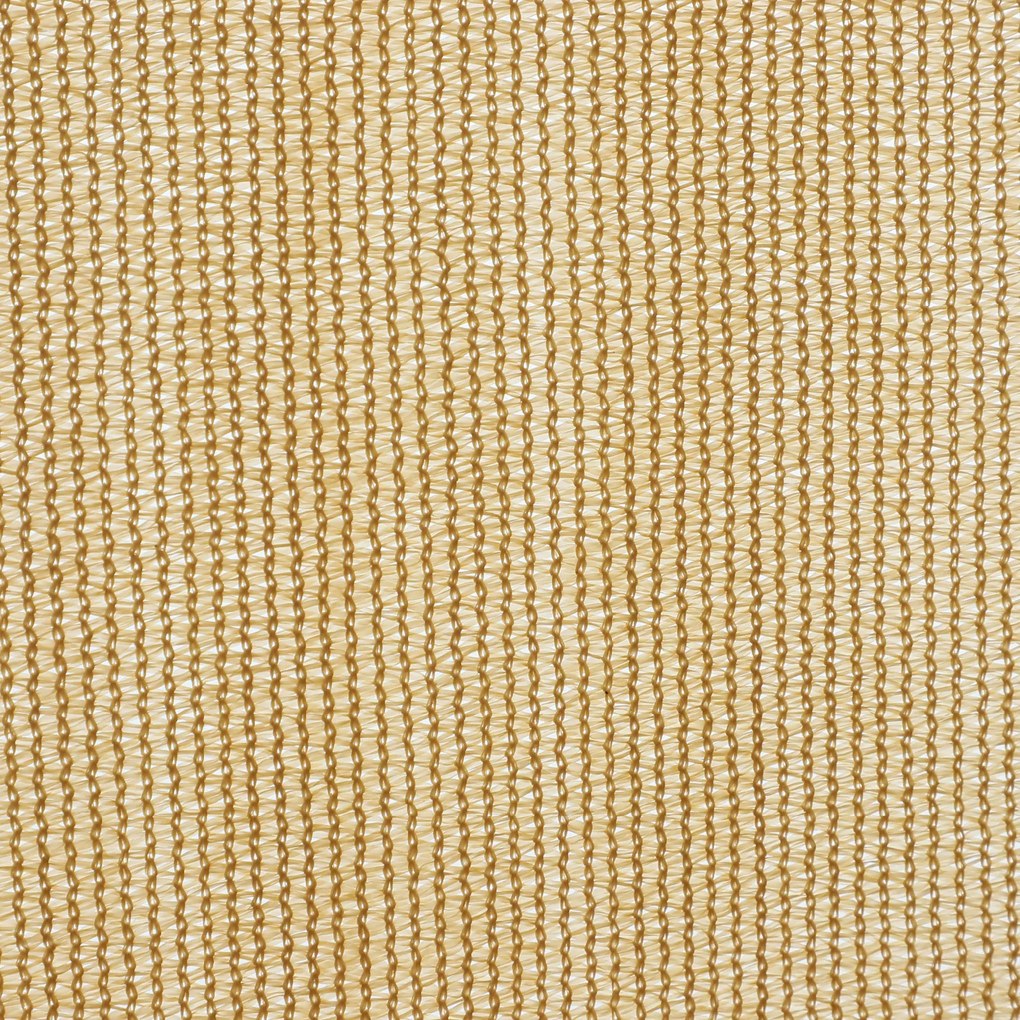 Outsunny Čtvercový Plachtový Stín pro Venkovní Použití z Prodyšného HDPE, UV Ochrana 95%, 360x360 cm