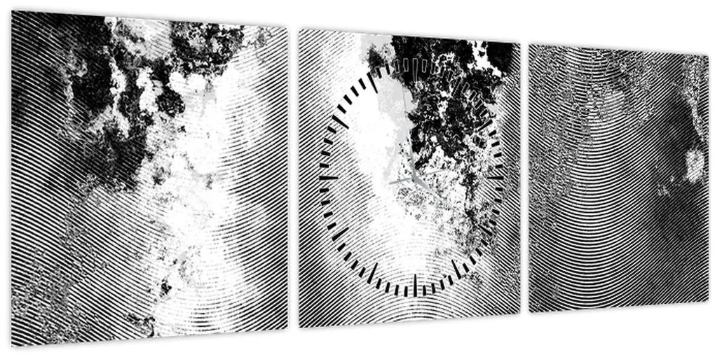 Obraz - Šrafování (s hodinami) (90x30 cm)