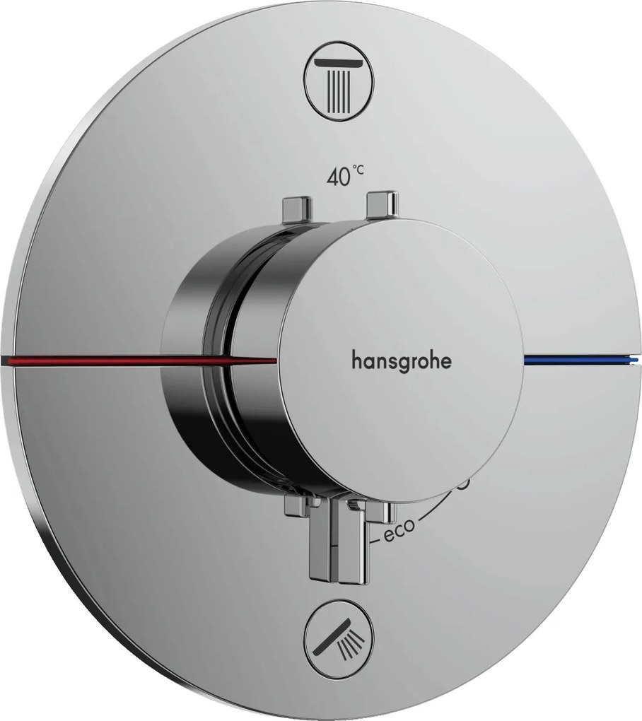 Vanová baterie Hansgrohe ShowerSelect Comfort S bez podomítkového tělesa chrom 15554000