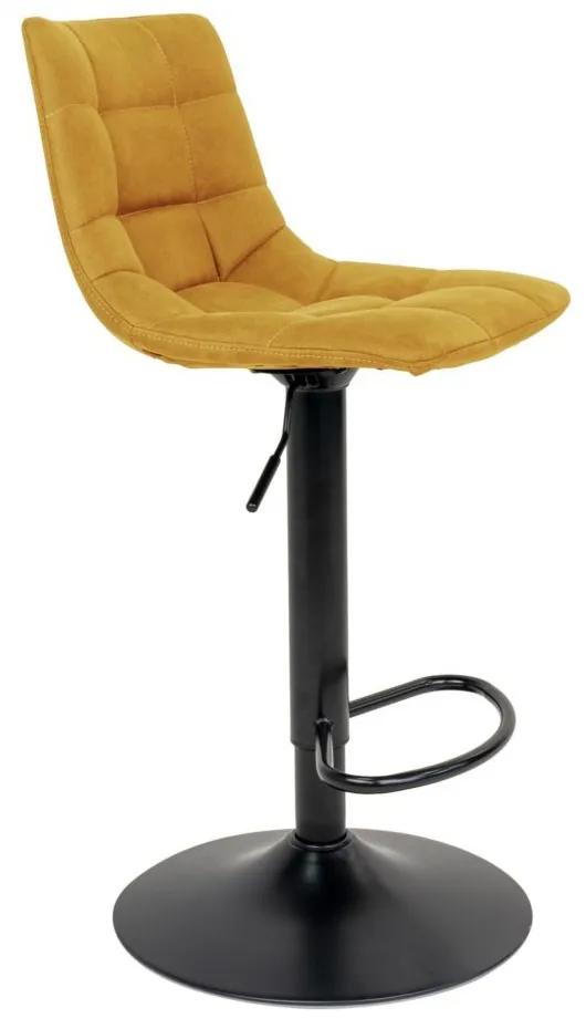 Designová barová židle Dominik hořčicová