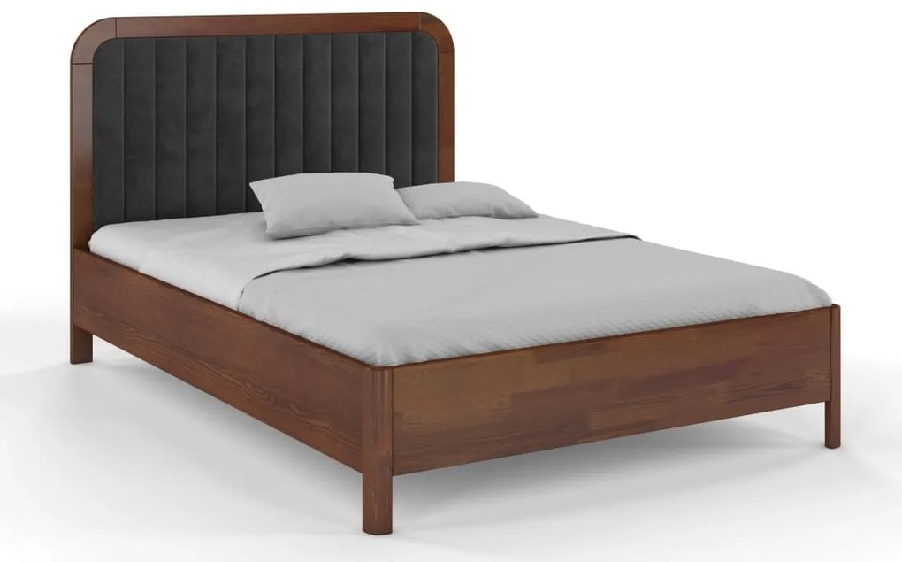 Zvýšená postel s čalouněným čelem - Modena - borovice,   ,  120x200 cm