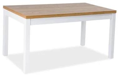 Stůl KENT II bílá/dub 150x80 cm