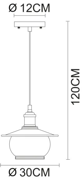Globo 69030H - Závěsné svítidlo 1xE27/60W