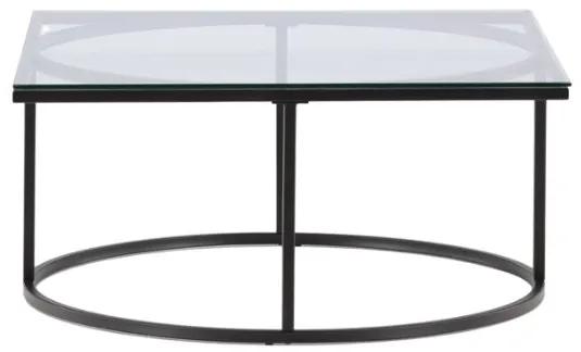 Skanor konferenční stolek černý 90x90 cm
