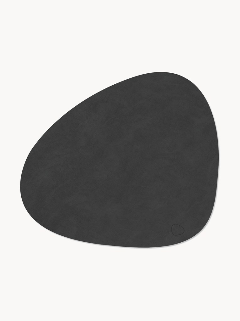 Asymetrická prostírání z kůže Curve, 4 ks