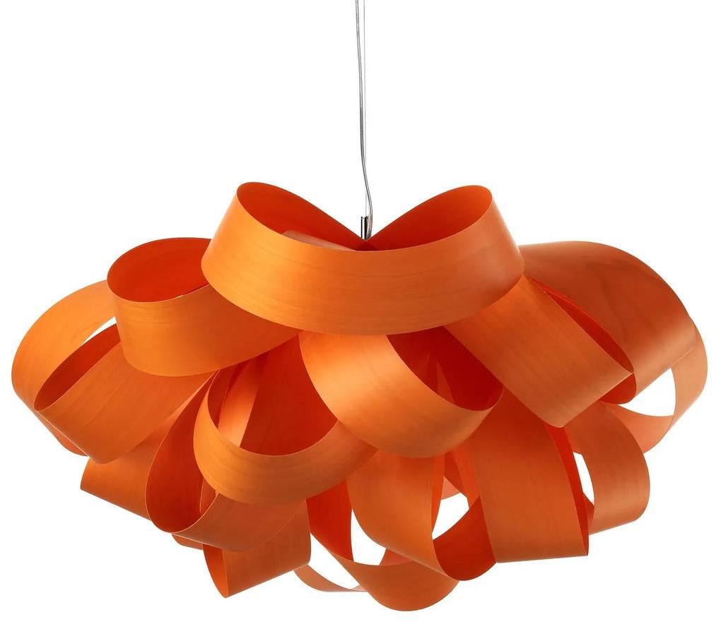 LZF Agatha Small závěsné světlo, 78x76cm, oranžová