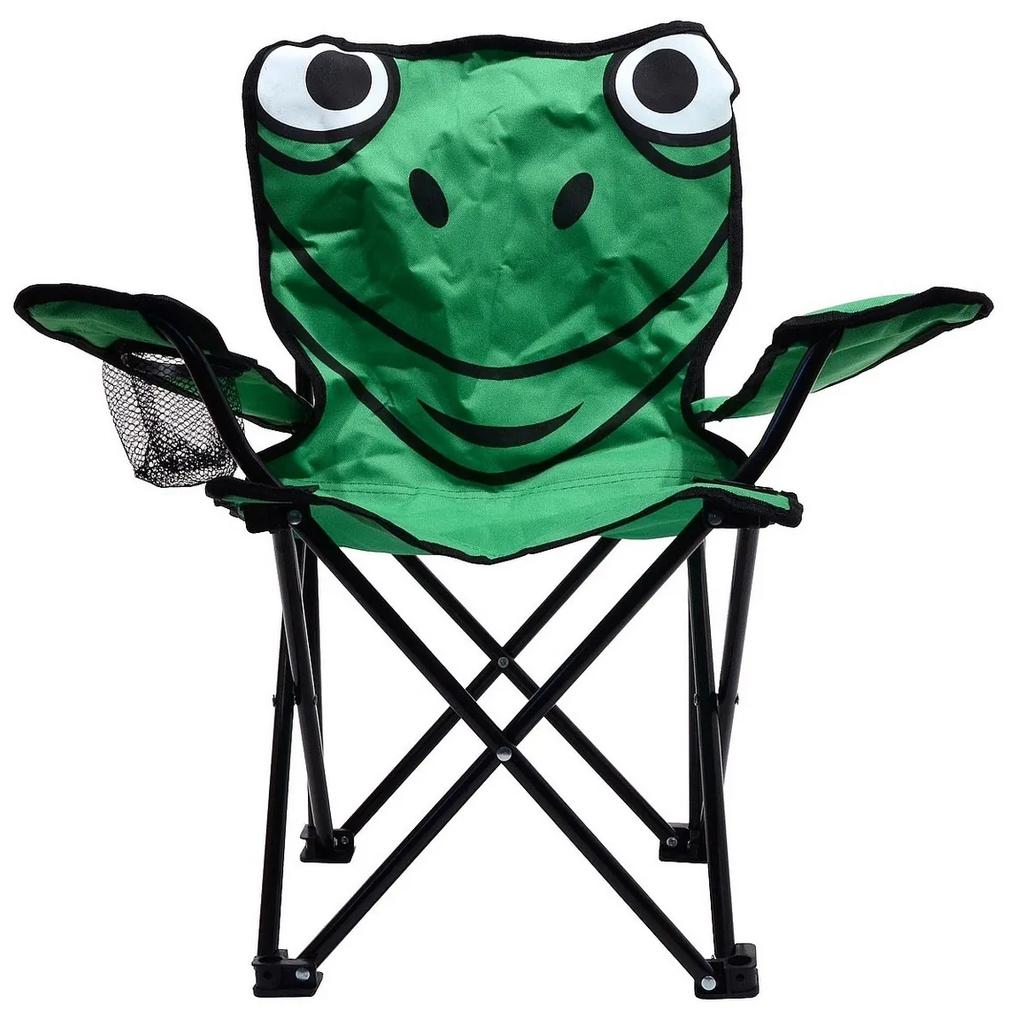 Cattara Frog zelená Dětská kempingová židle