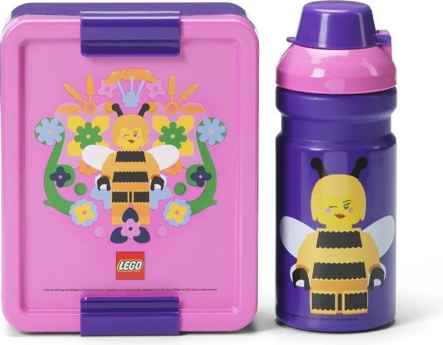 Dětský svačinový box s lahví Bee – LEGO®