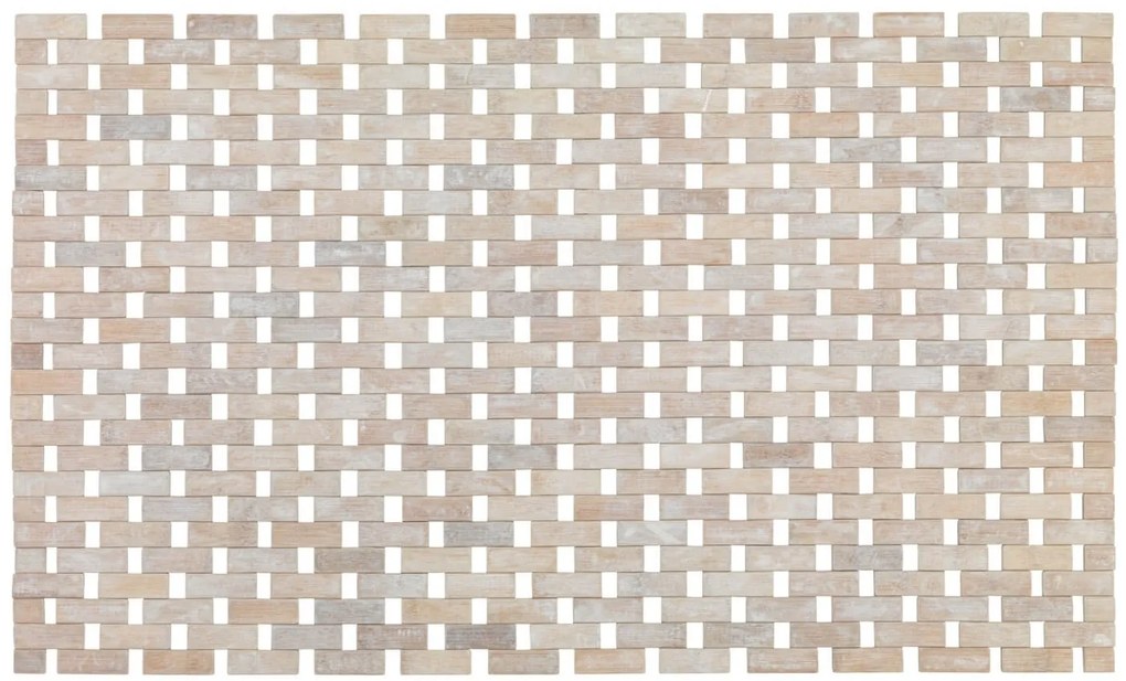 WENKO Koupelnová předložka Bambus 50x80 cm, bílá