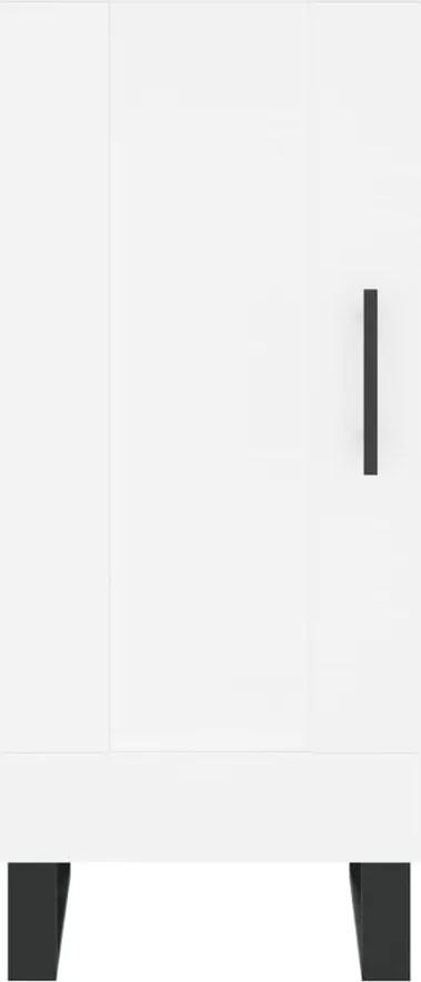 vidaXL Skříň highboard 34,5 x 34 x 180 cm kompozitní dřevo [3190109] Barva: bílá s vysokým leskem
