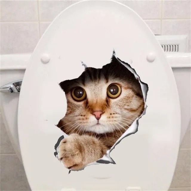 Master Kočka 3D - samolepka na zeď