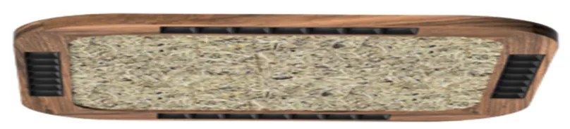 Obdélníkové svěšené svítidlo ze dřeva woodLED Frame 1200x600 Dřevodekor: Dub světlý / Alpské byliny, Teplota chromatičnosti: 4000 Kelvinů