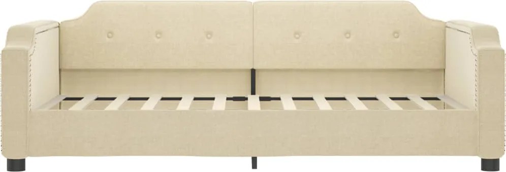 Válenda s matrací krémová 80 x 200 cm textil 3197615