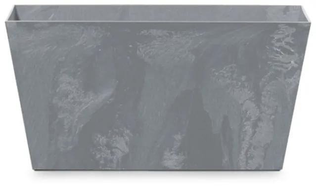 PROSPERPLAST Truhlík - TUBUS CASE Beton Effect Rozměr: 60x32,4 cm, Barva: krémová