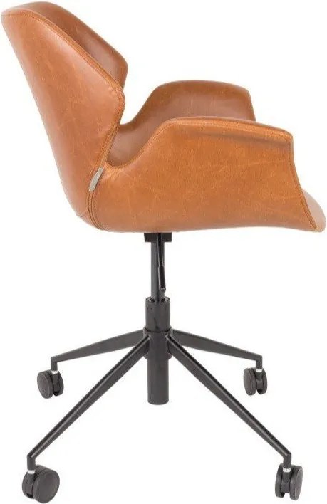 Hnědá kancelářská židle Zuiver Office Chair Nikki