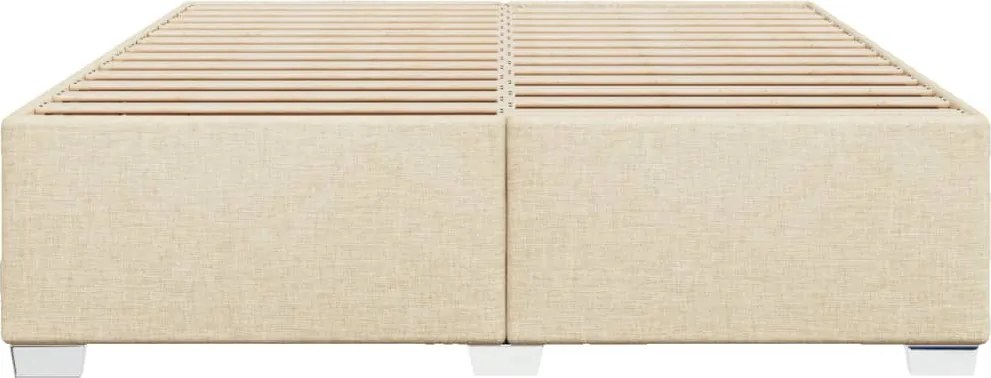 Rám postele bez matrace krémový 180 x 200 cm textil 3284497
