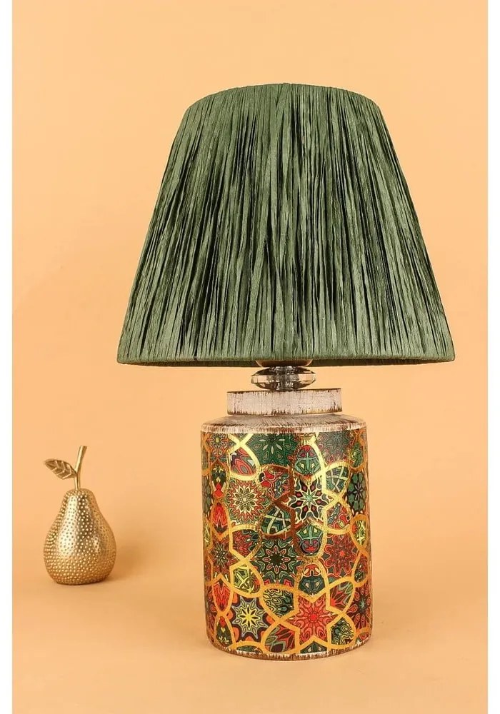 Zelená stolní lampa (výška 38 cm) Alev – Opviq lights