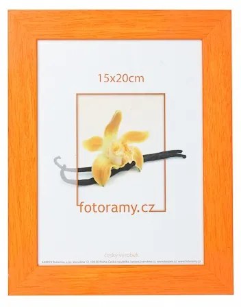 Dřevěný fotorámeček DRC11K 30x45 C6 oranžový KARPEX