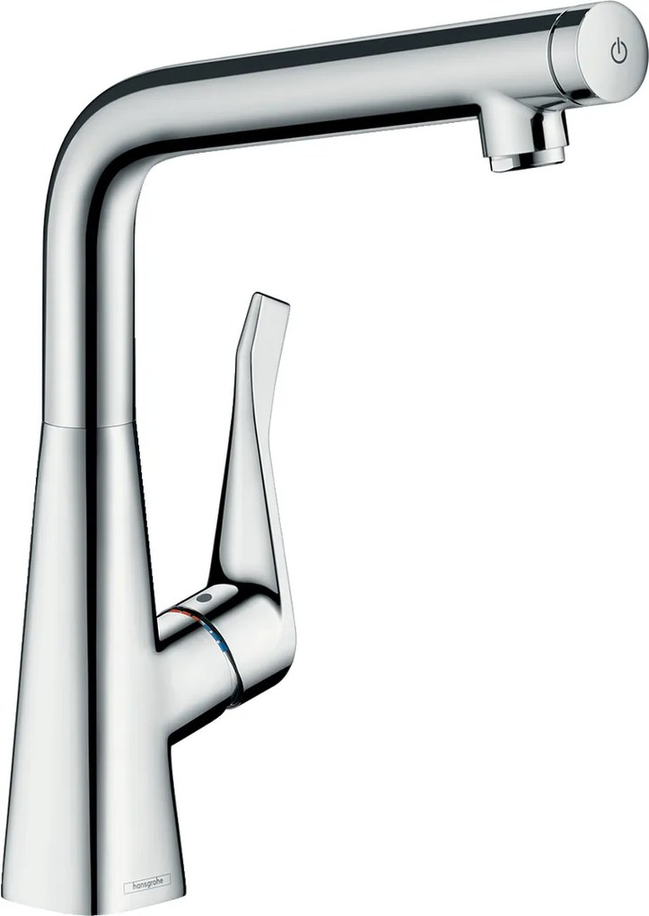 Hansgrohe Metris New, dřezová baterie, Select, 1jet, chromová, 14883000