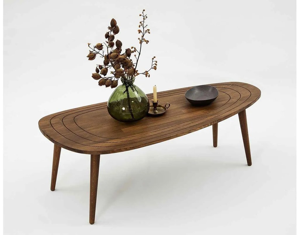 Designový konferenční stolek Garnet 115 cm ořech