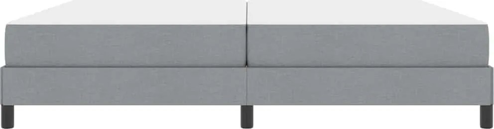 Postel s boxspringem Světle šedá 200 x 200 cm textil 3398514