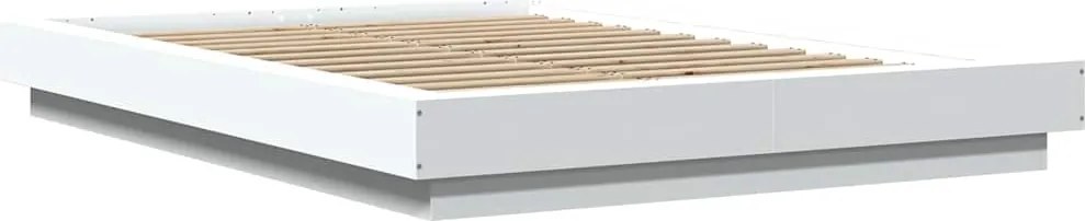 Rám postele s LED osvětlením bílý 120 x 190 cm kompozitní dřevo 3281140