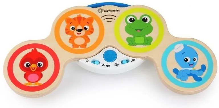 Dětské bicí baby einstein dřevěné hudební bubny magic touch hape