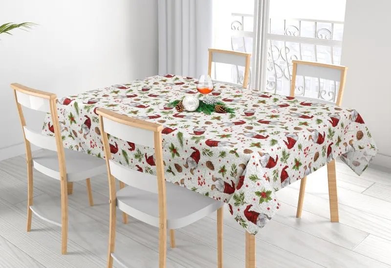 Bellatex Ubrus VÁNOCE Zelená,Červená,Béžová 100x100 cm