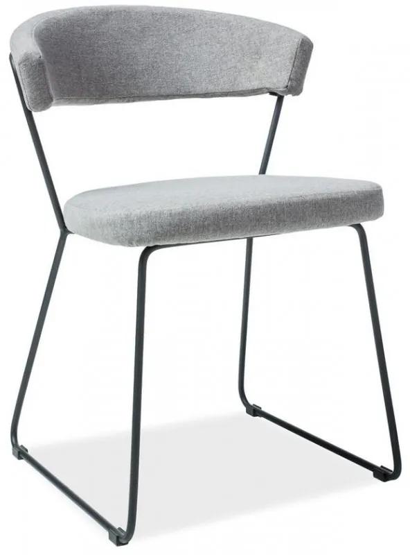 Casarredo Jídelní čalouněná židle HELIX šedá